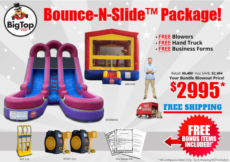 Bounce-N-Slide Bundle Package Deal – Big Top Inflatables