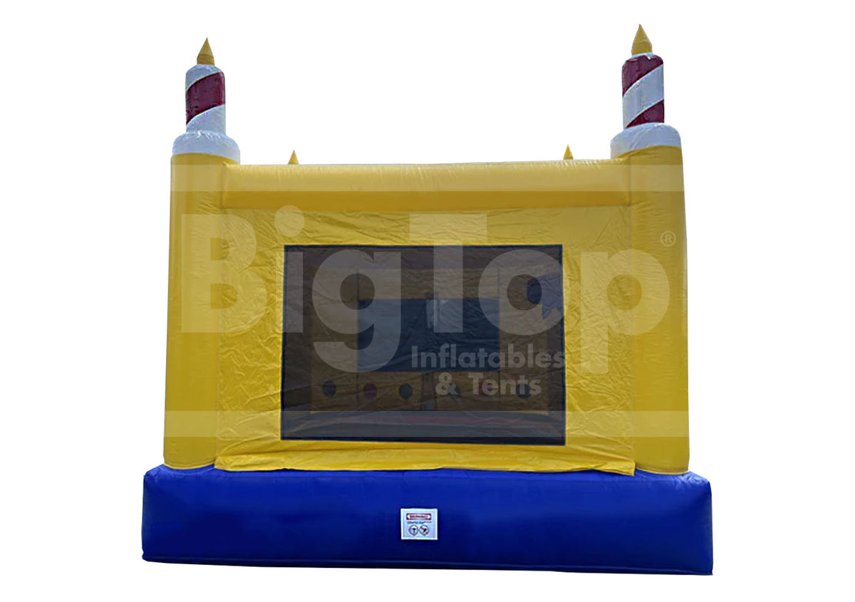 Dura Lite Birthday Inflatable Bouncer with Indoor Basketball Goal – Big ...