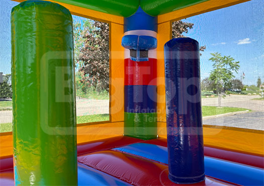 Block Bounce House Themed Fun Jumper with Indoor Playground – Big Top ...