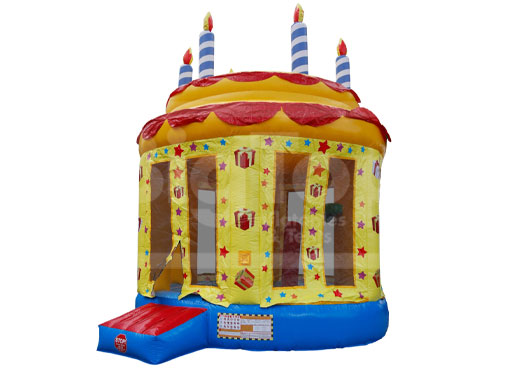 Birthday Cake Themed Fun Party Bounce House with Indoor Playground ...