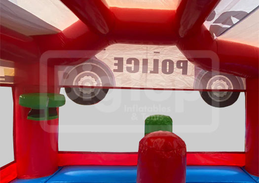 Police Car Themed Inflatable Bounce House with Indoor Playground – Big ...