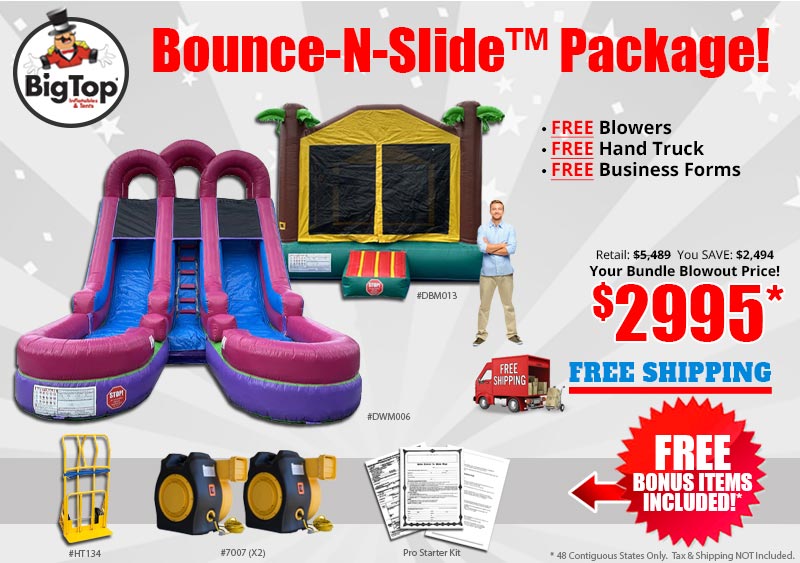 Bounce-N-Slide Bundle Package Deal – Big Top Inflatables