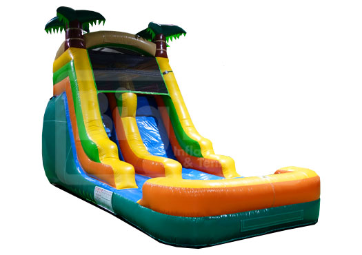 Dura Lite 13' Palm Tree Themed Water Slide with Splash Landing – Big ...