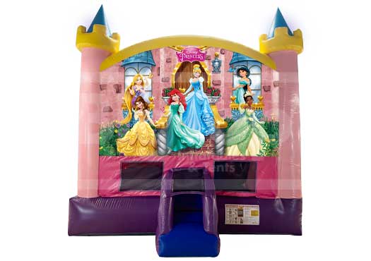 Disney Princess C5 Inflatable Combo with Indoor Playground and Slide ...