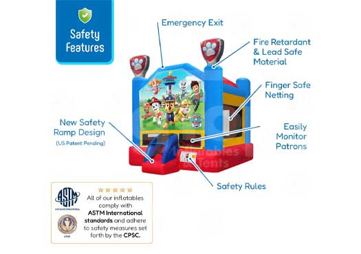 PAW Patrol Inflatable Themed Fun Bounce House – Big Top Inflatables