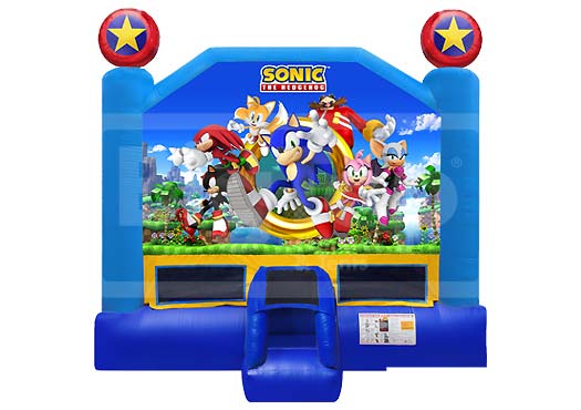 15Ft Sonic the Hedgehog Bounce House for Sale by Big Top Inflatables