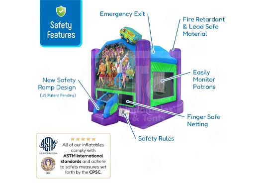 Scooby-Doo Themd Inflatable Fun Bounce House – Big Top Inflatables
