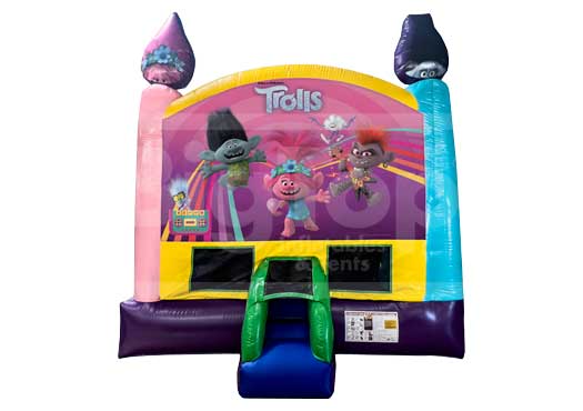Trolls C5 Inflatable Combo with Indoor Playground and Slide – Big Top ...