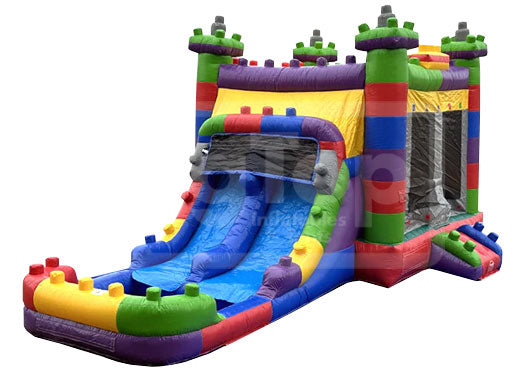 Dura Lite Block Combo XL Inflatable Fun Bounce House and Pool – Big Top ...