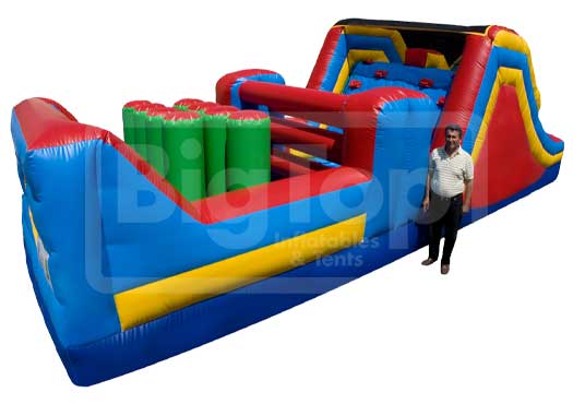 32' Fun Obstacle Course Challenge with Interactive Pop Ups and Slide ...