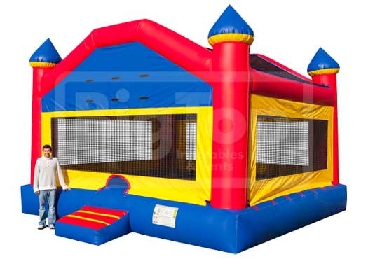Jumbo Primary Colored Extra Large Inflatable Bouncer Fun Jump House ...