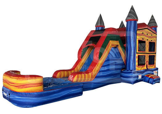 5in1 Super Castle Module Combo Bouncer with Marble Vinyl and Pool – Big ...