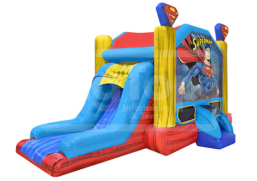 Superman EZ Inflatable Combo with Pool – Big Top Inflatables