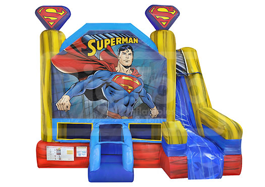 Superman 6in1 Inflatable Combo with Pool – Big Top Inflatables