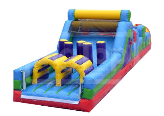 40' Inflatable Obstacle Course 2-Lanes – Big Top Inflatables