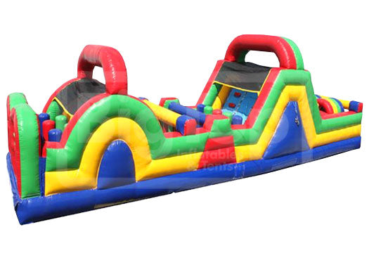 40' Inflatable Obstacle Course 2-Lane Challenge – Big Top Inflatables